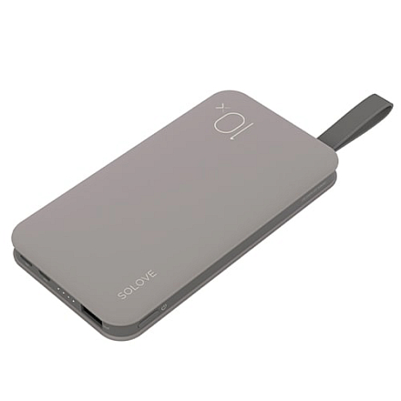 Купить Внешний аккумулятор SOLOVE Power Bank X8 (10000 mAh, серый) по ...