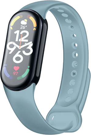 Купить Ремешок Red Line для Mi Band 8, силикон, голубой по доступной ...